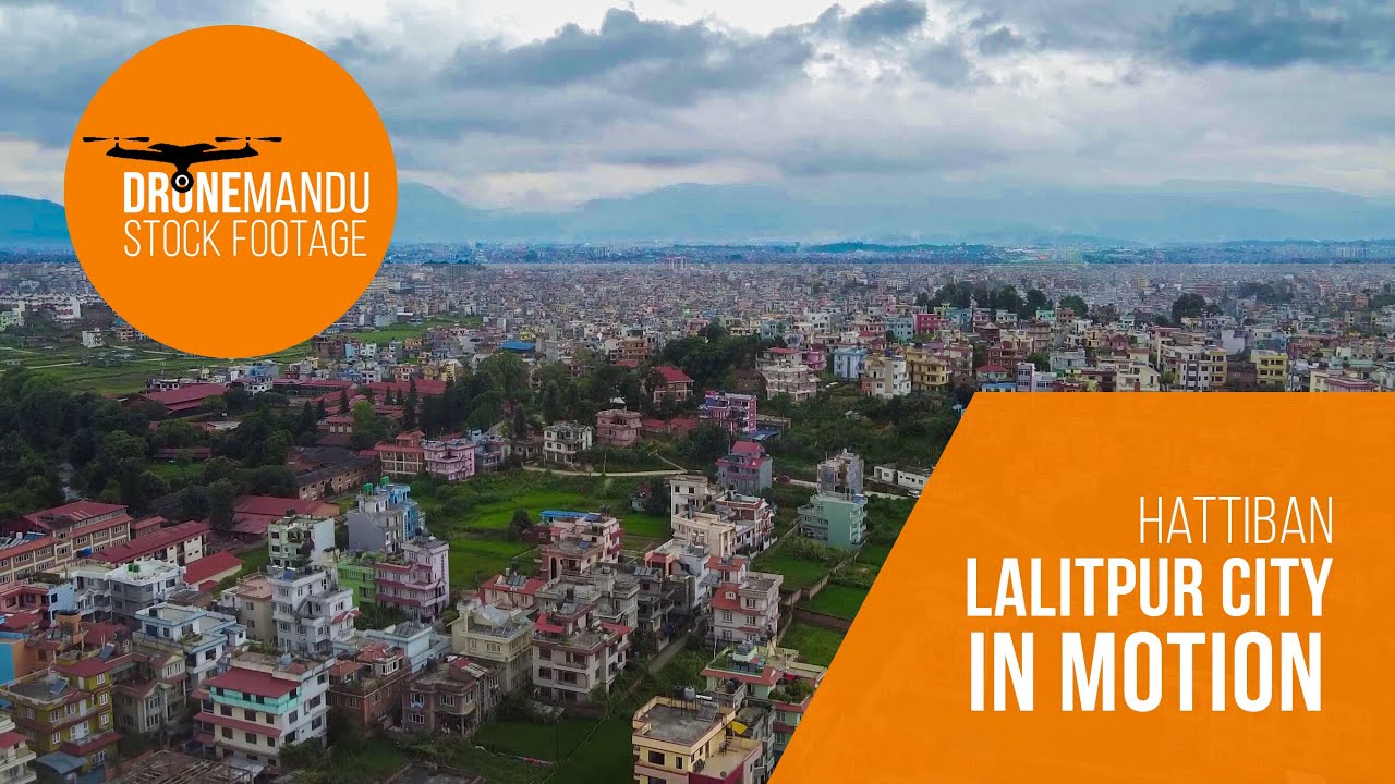 Hattiban City in Motion (Lalitpur) Drone Shots | FREE 2.7K Stock DRONE ...