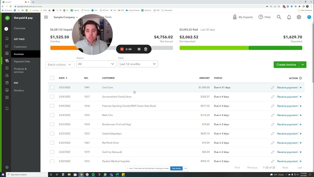 QuickBooks Online How-To: Setting up Automatic Invoice Reminders - YouTube
