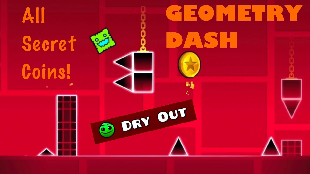 Dry Out Lvl. 4 ALL SECRET COINS! | Geometry Dash - YouTube