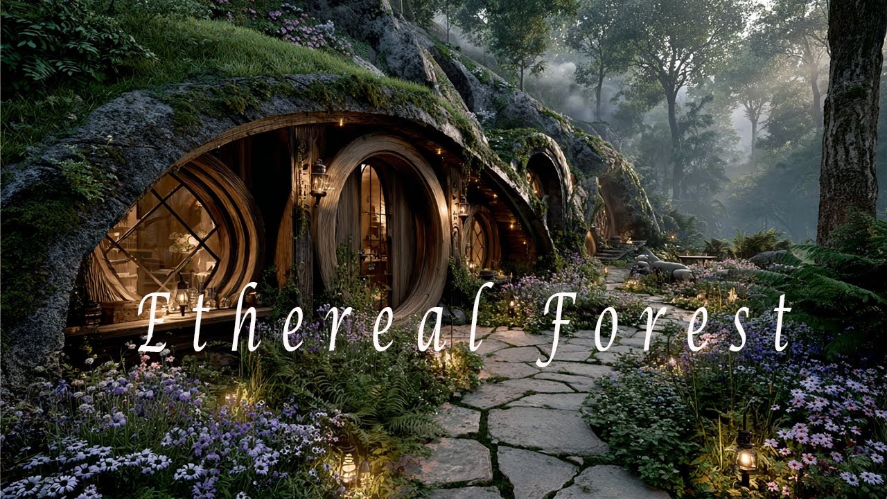 Ethereal Forest Cottage – Deep Healing Meditation Music – Peaceful ...