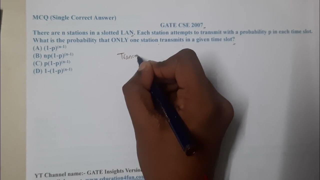 GATE CSE 2007 || Computer Networks || GATE Insights Version: CSE - YouTube