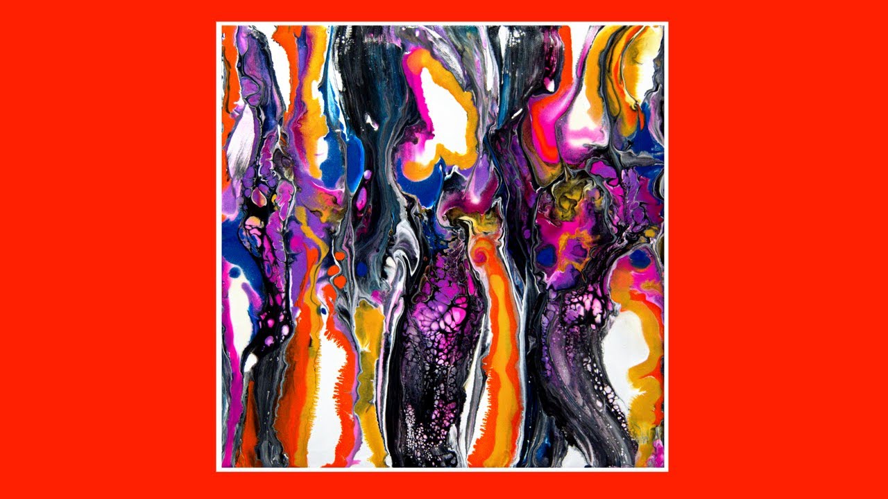 #9047 Swiped & Embellished Wet Using Colourate Colors Fluid Art FUN12 ...