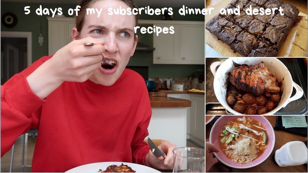 Cooking my subscribers recipes for a week - YouTube