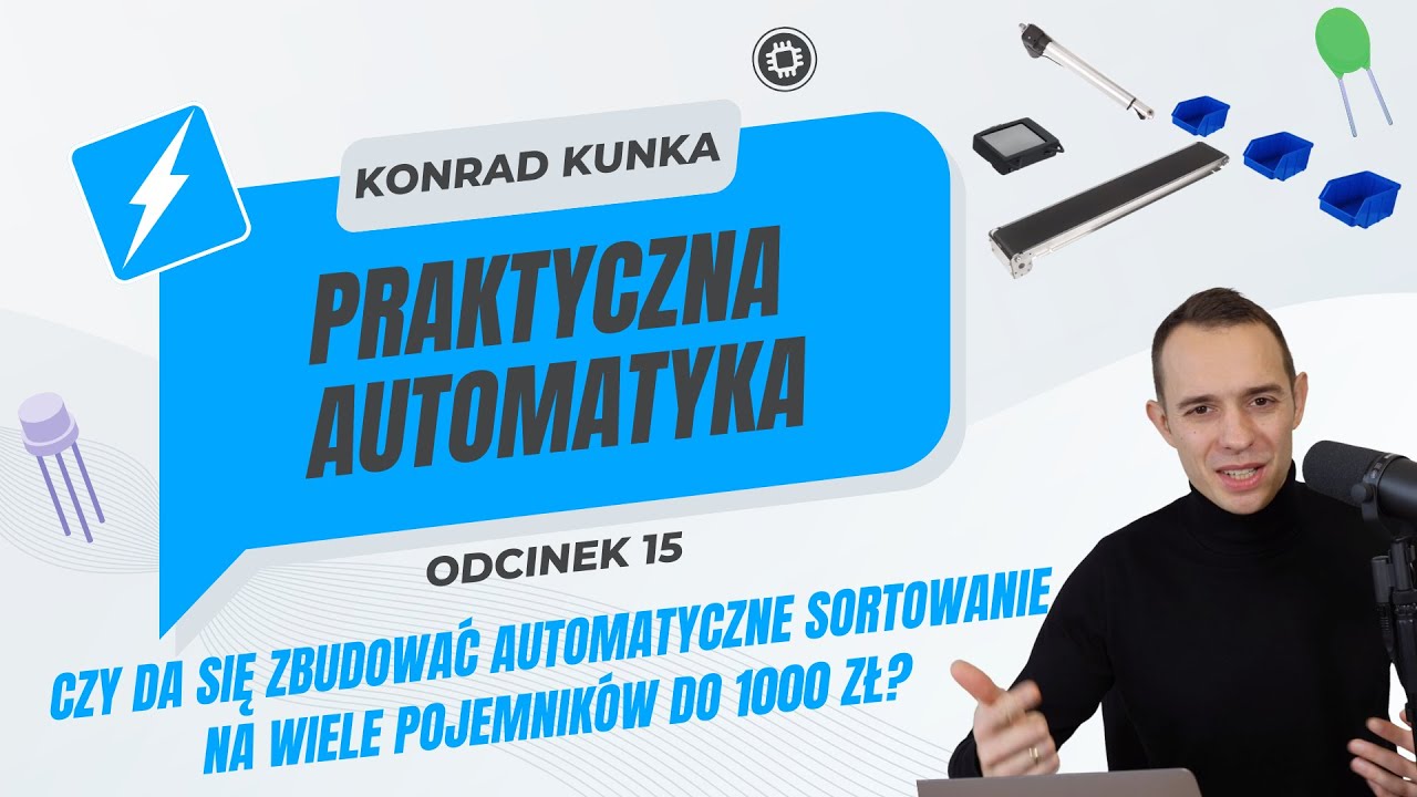 Praktyczna automatyka #15 - Jak zbudować sortownicę na wiele pojemników ...