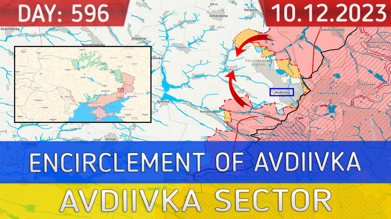 The situation in Avdiivka is tense | Russia vs Ukraine war map latest ...