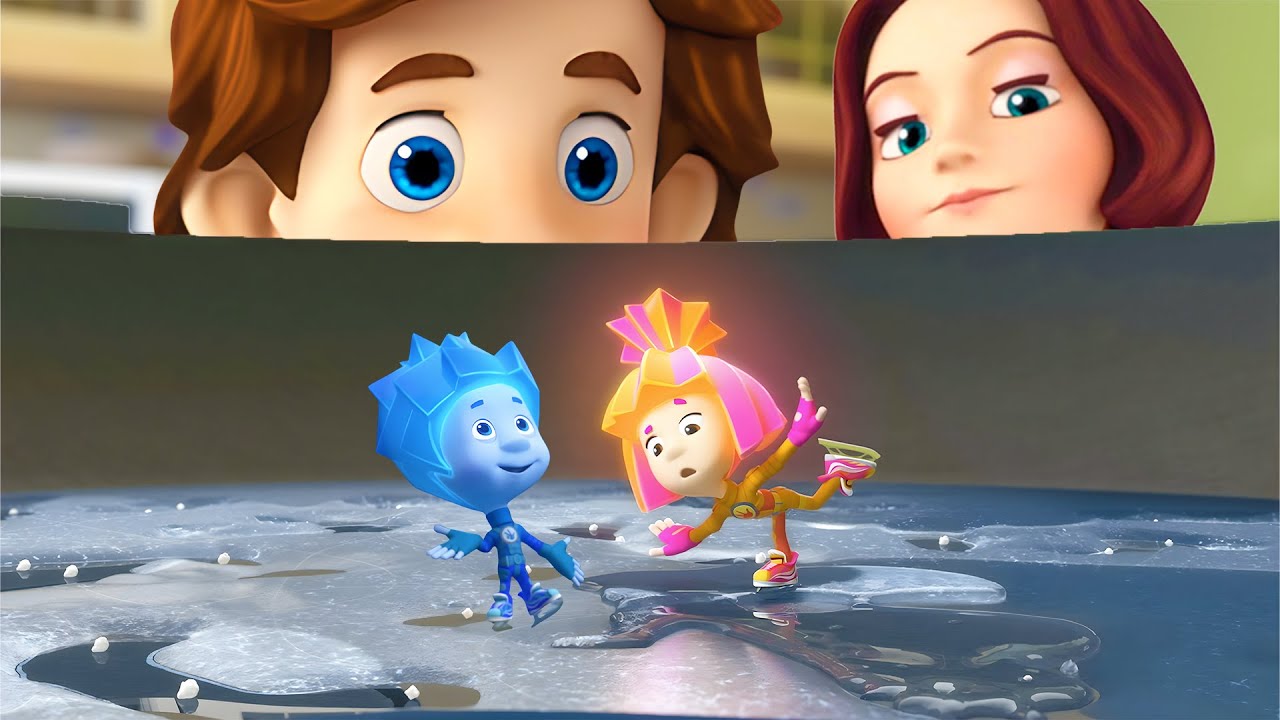 Nolik vs Simka: Ice Acrobatics! ️ | The Fixies - YouTube