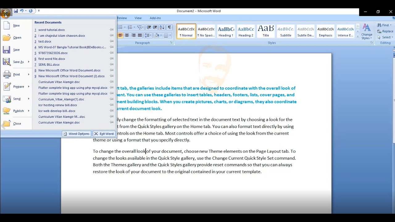 getting started with Microsoft word part 1. #download install, save ...