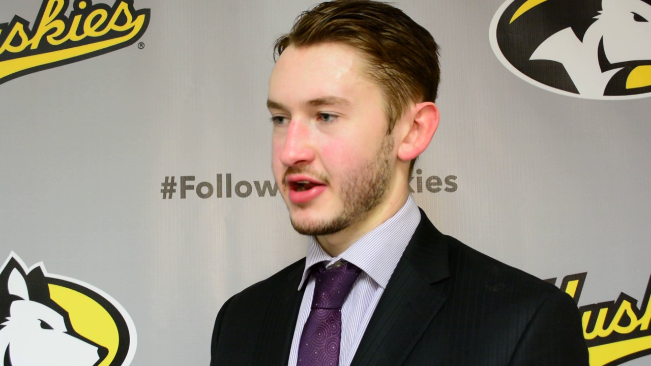 Angus Redmond After Winning Game 3 Sunday - YouTube