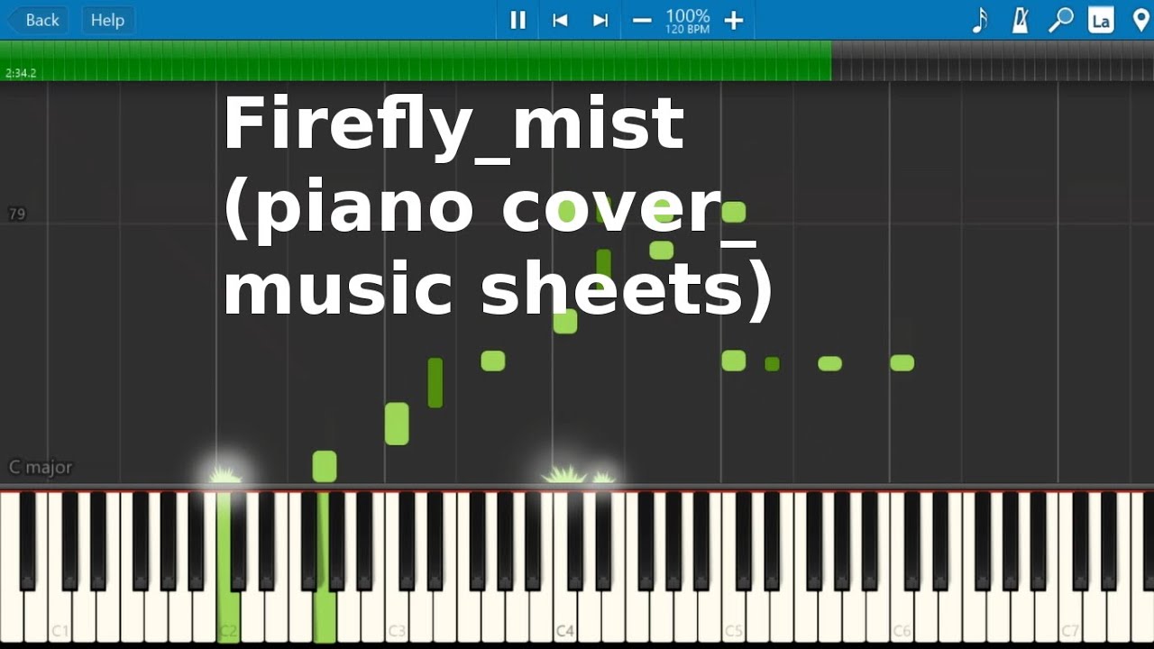 Firefly MIST Piano Cover Sonic Librarian music sheets - YouTube