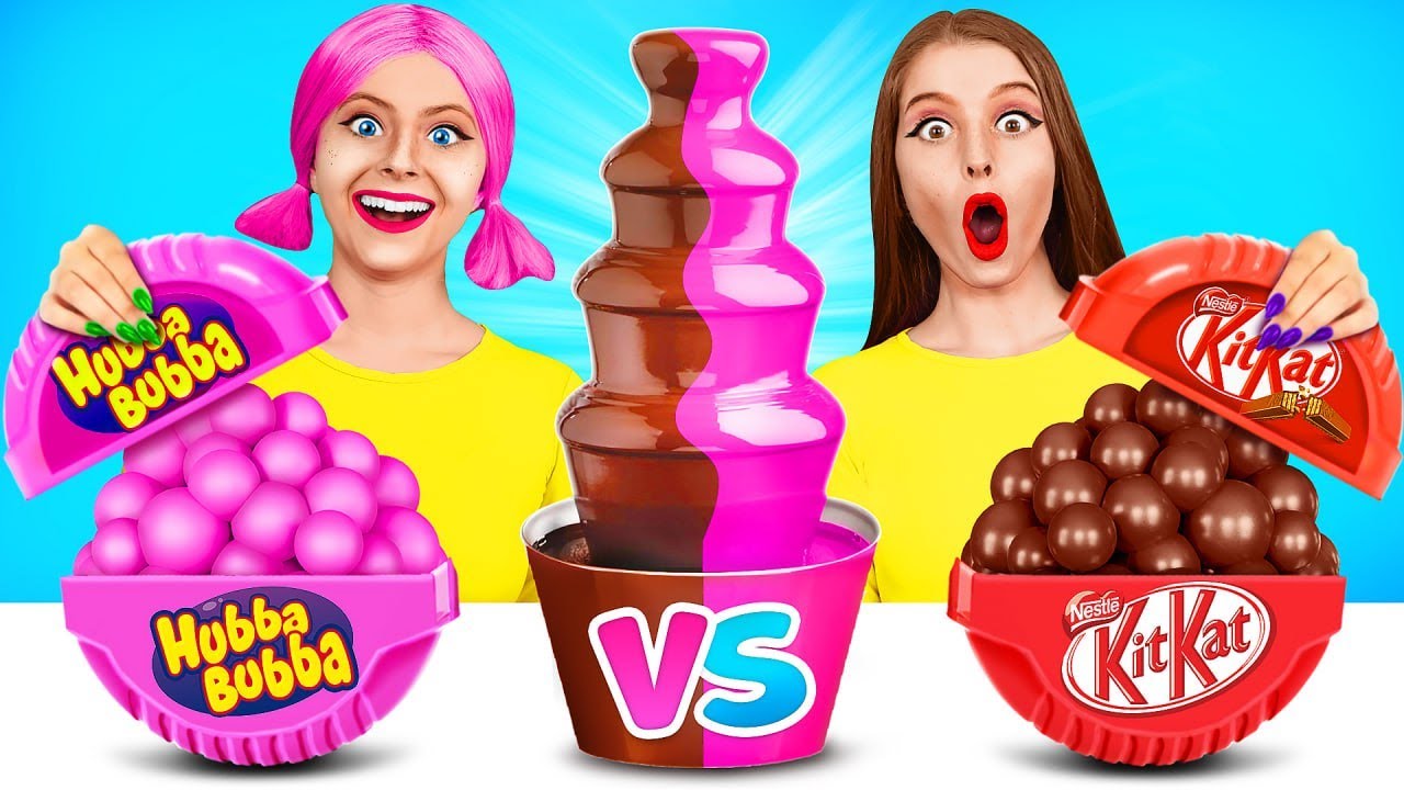 Food Challenge | Mukbang with Rich vs Poor Sweet 24 Hours by Turbo Team ...