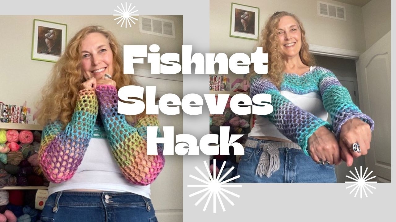 This Fishnet Sleeve Hack Will Level Up Your Look - Crochet Tutorial ...