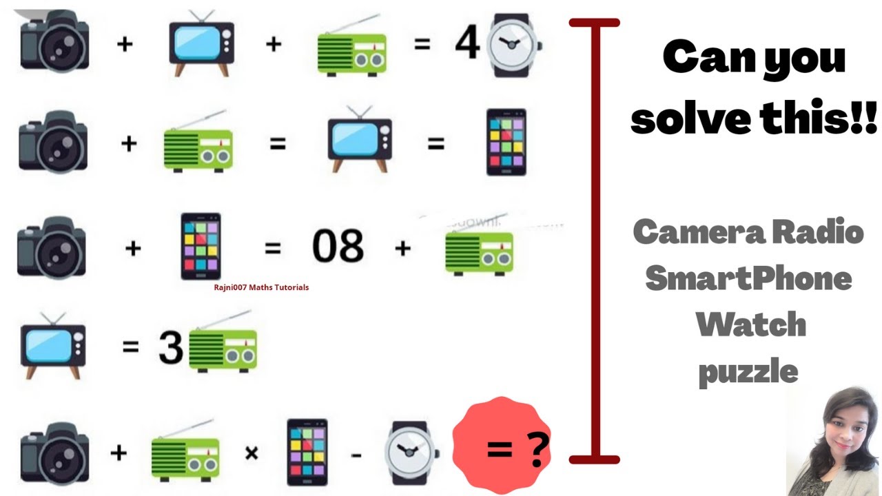 Camera Radio Smartphone TV Watch puzzle!! Best Tricky Puzzles only ...