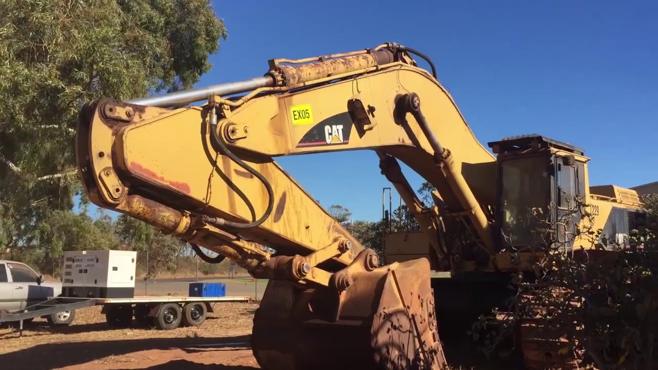 1996 Caterpillar 375 Steel Tracked Excavator (EX05) - YouTube