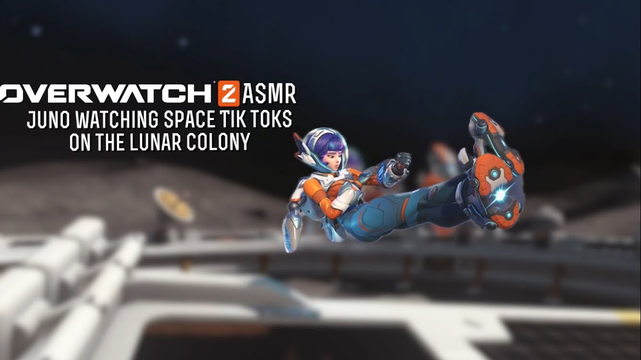 Vibing while Juno watches space tik toks - Overwatch 2 ASMR - YouTube