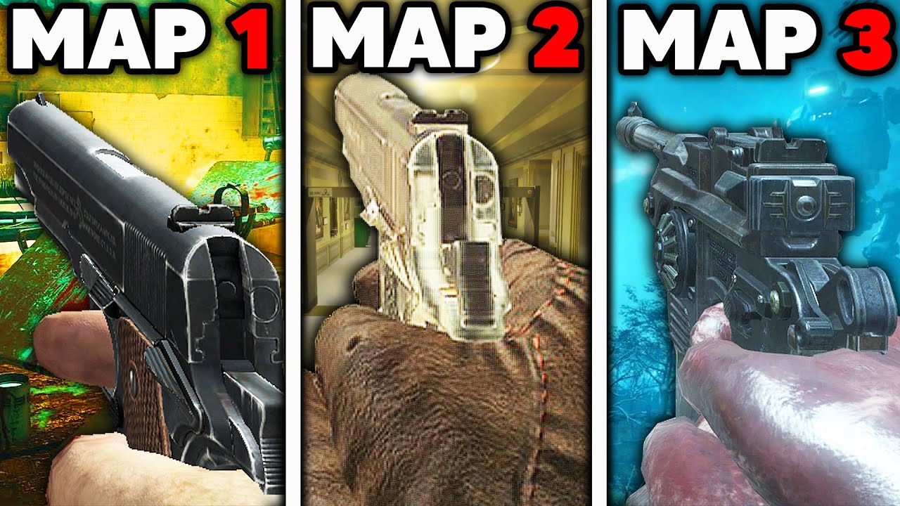 Hardest Zombie Maps Using ONLY Starting Pistols - YouTube