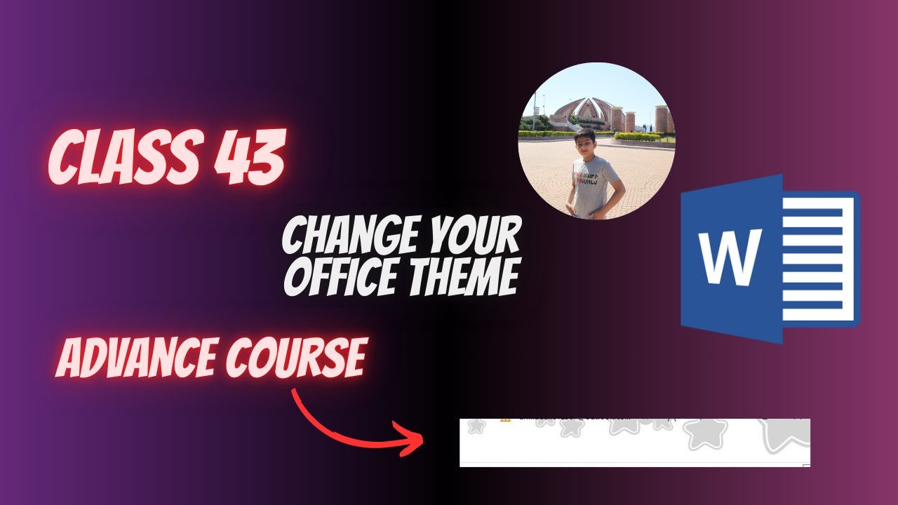 How to Change Office Theme | Class-43 - YouTube