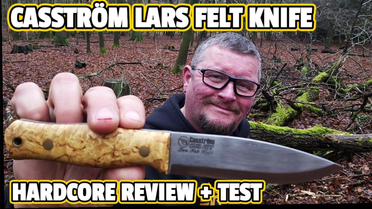 🇩🇪 CASSTRÖM LARS FELT KNIFE ️ Hardcore Review u. Test Video! 💙 ...