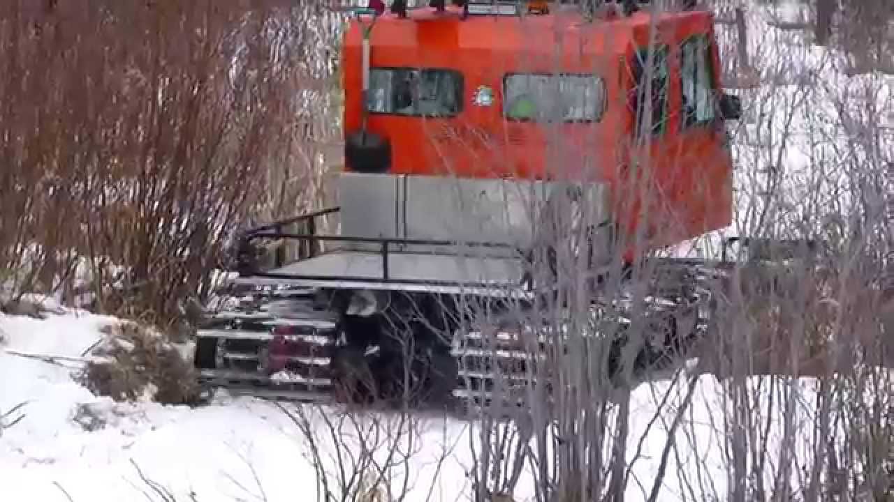 Snow Cat Grooming - Osprey Lake, Princeton, BC - YouTube