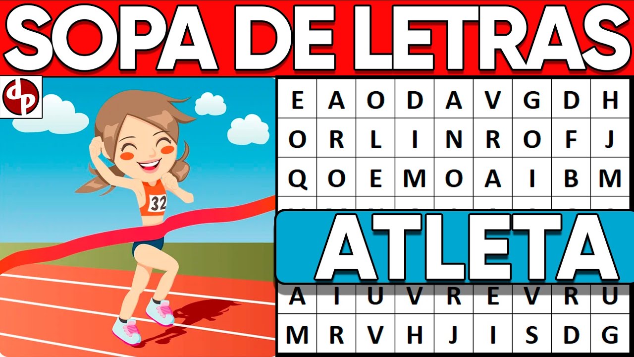 SOPA de LETRAS. ATLETISMO. Mejora tu MENTE y encuéntralas todas - YouTube