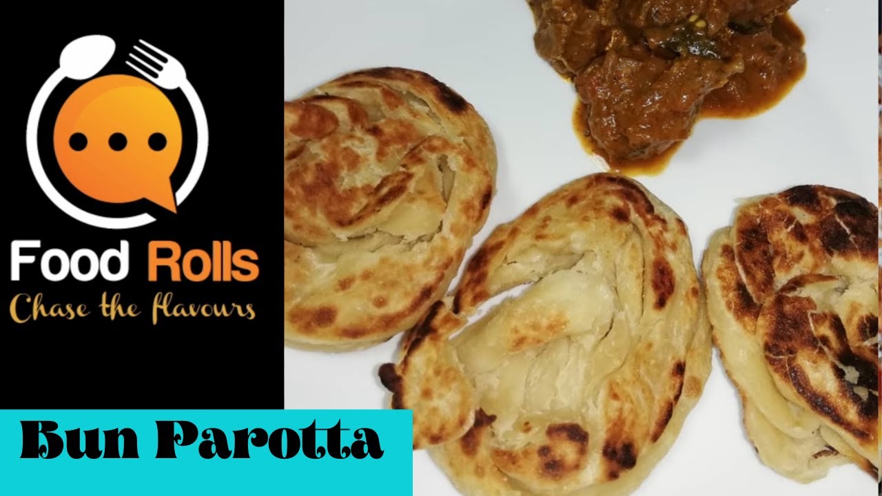 BUN PAROTTA |Madurai bun parotta recipe |Recipe by Food Rolls | - YouTube
