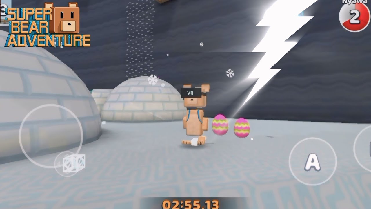 SPEED RUN MENCARI TELUR DI GAME SUPER BEAR ADVENTURE - YouTube