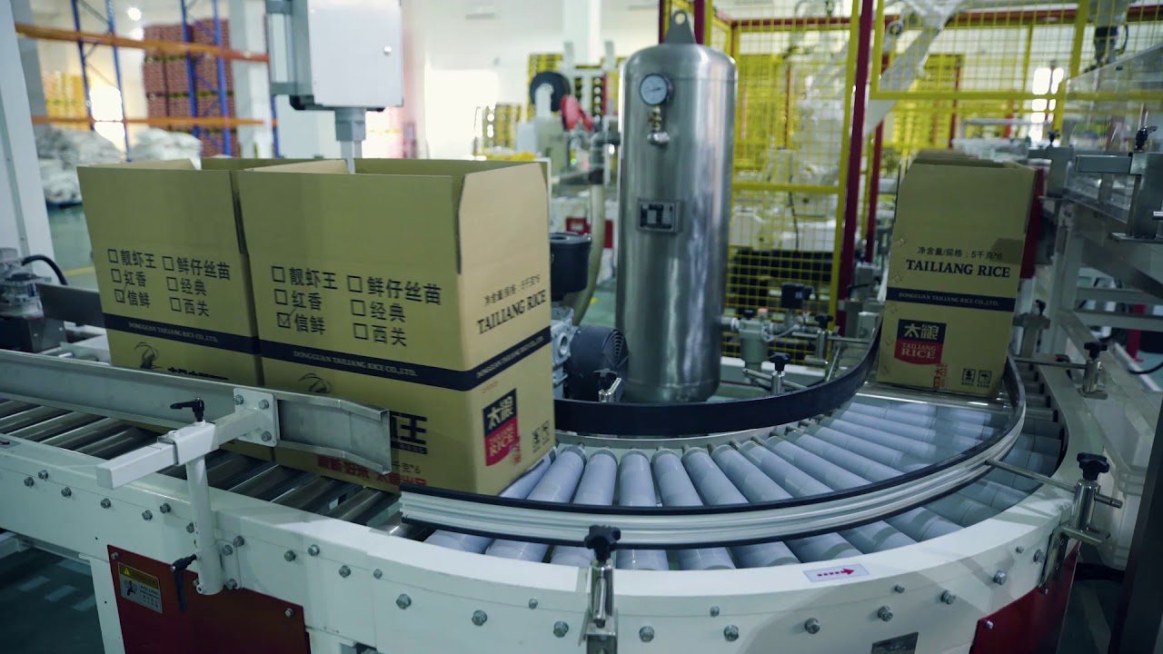China rice mill factory production(amazing packing line) - YouTube