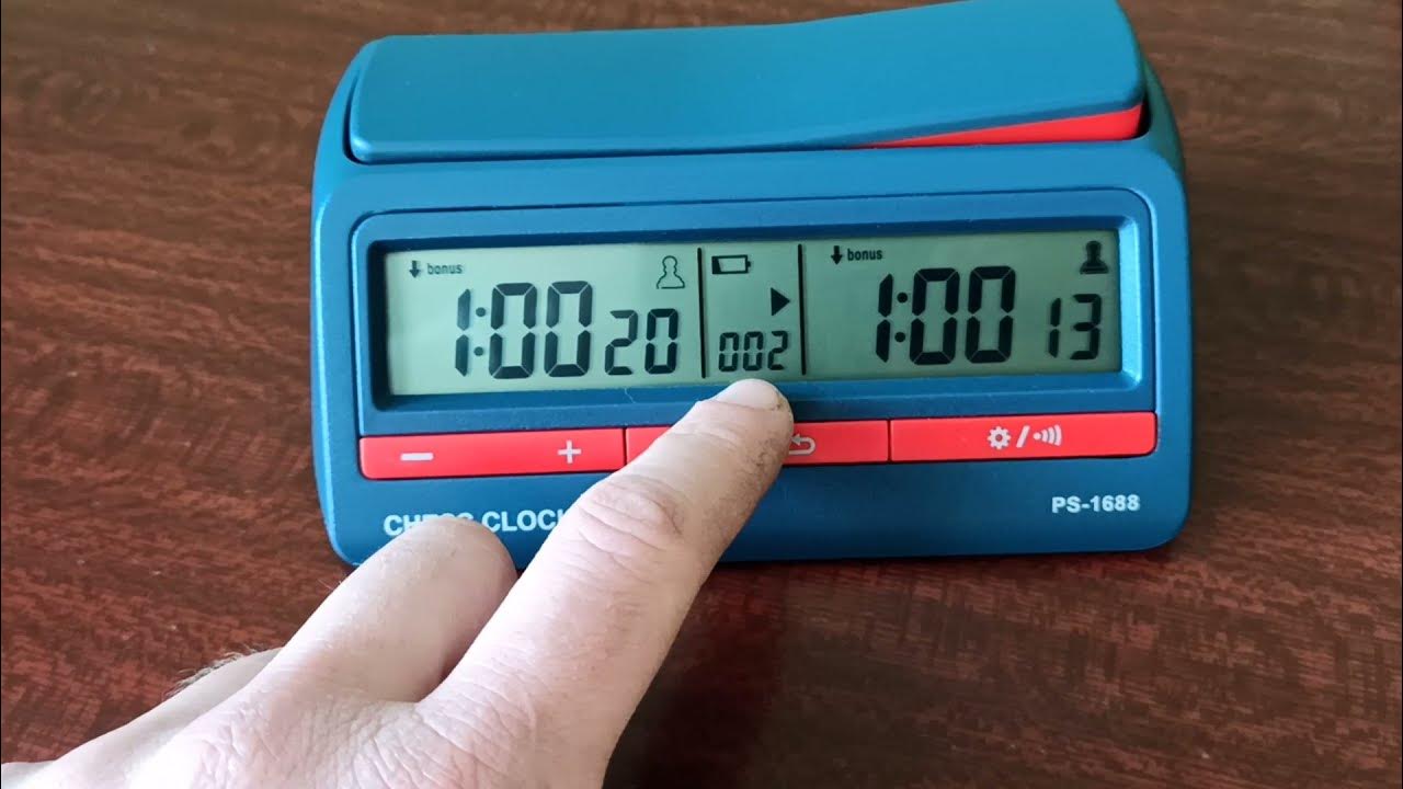 Шахматные часы PS-1688 проверка наличия доводчика - YouTube