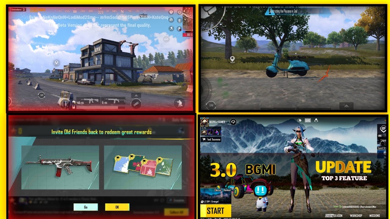 BGMI 3.0 Update 2024: Patch Notes, CLASSIC MAP NEW 🛵 [BATTLEGROUNDS ...