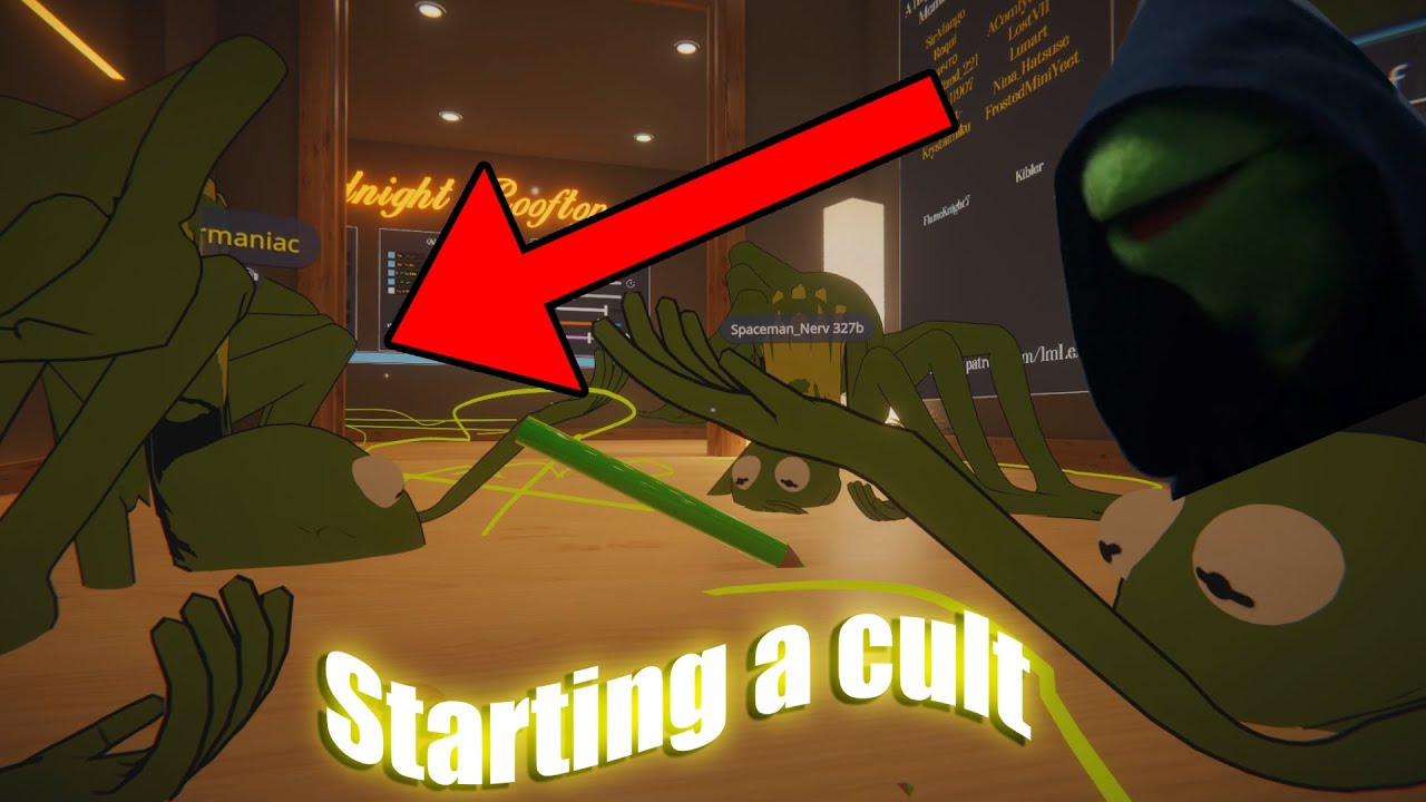 STARTING A KERMIT CULT IN VR CHAT! - YouTube
