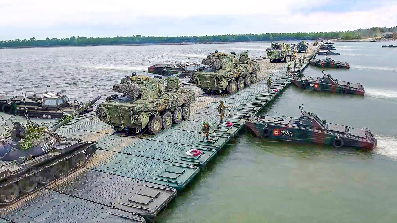 US & Allies’ Crazy Bridge Technology to Move Large Amount of Armored ...
