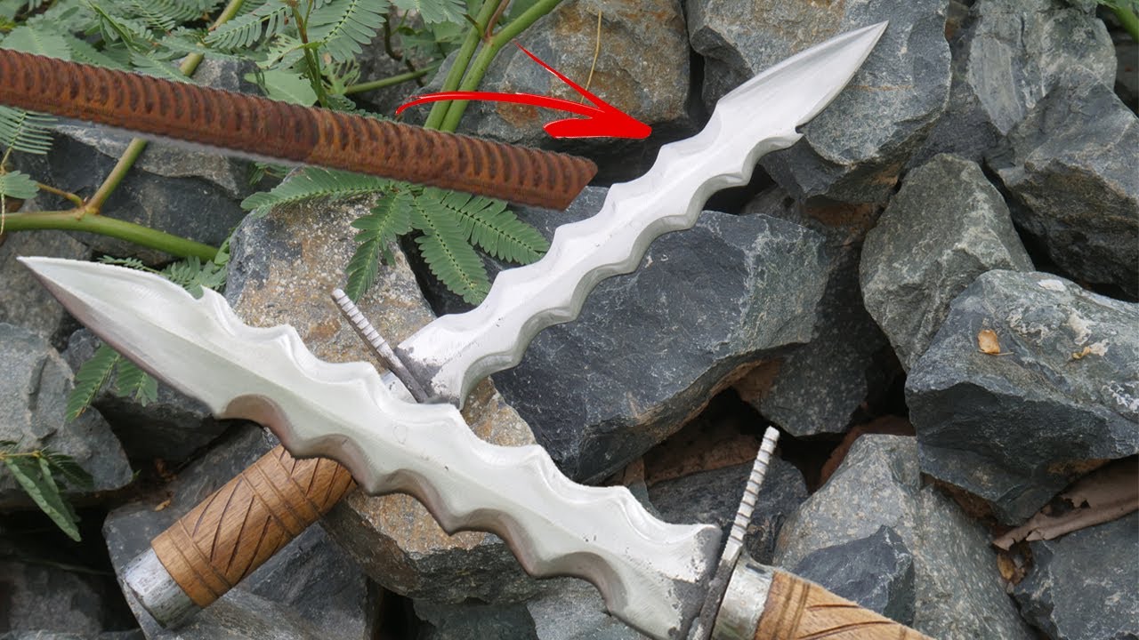 How To Make A Kris From Rebar Using A Few Tools Available In The ...