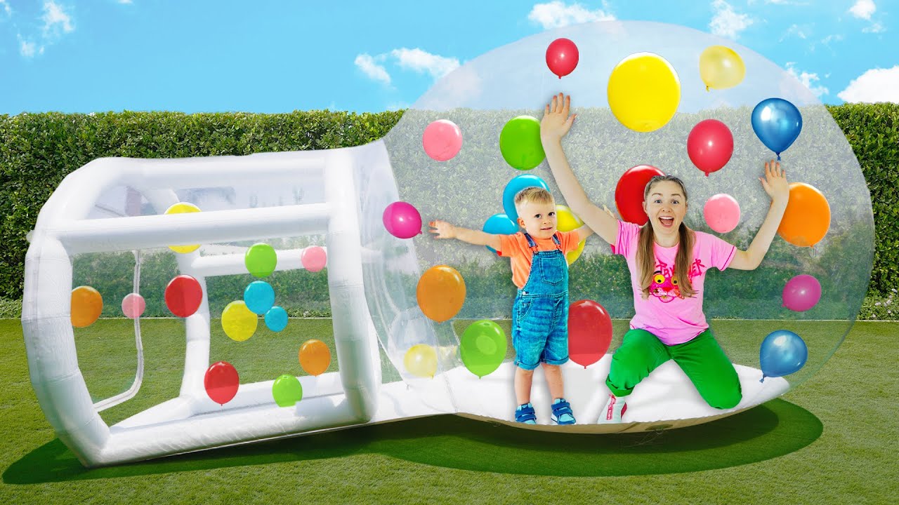 Oliver and Mom’s Exciting Ball House Adventure - YouTube