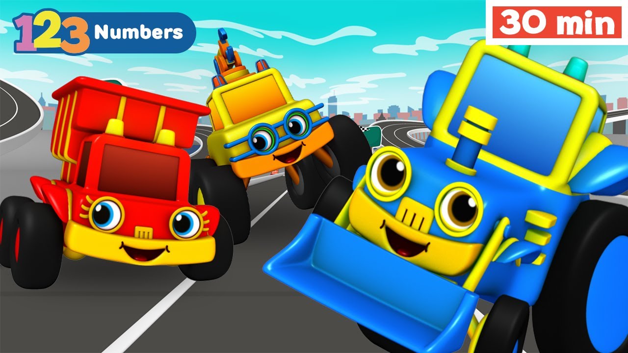123 RACE! | Learn numbers for kids | Numbers Song | Counting 1 to 10 ...