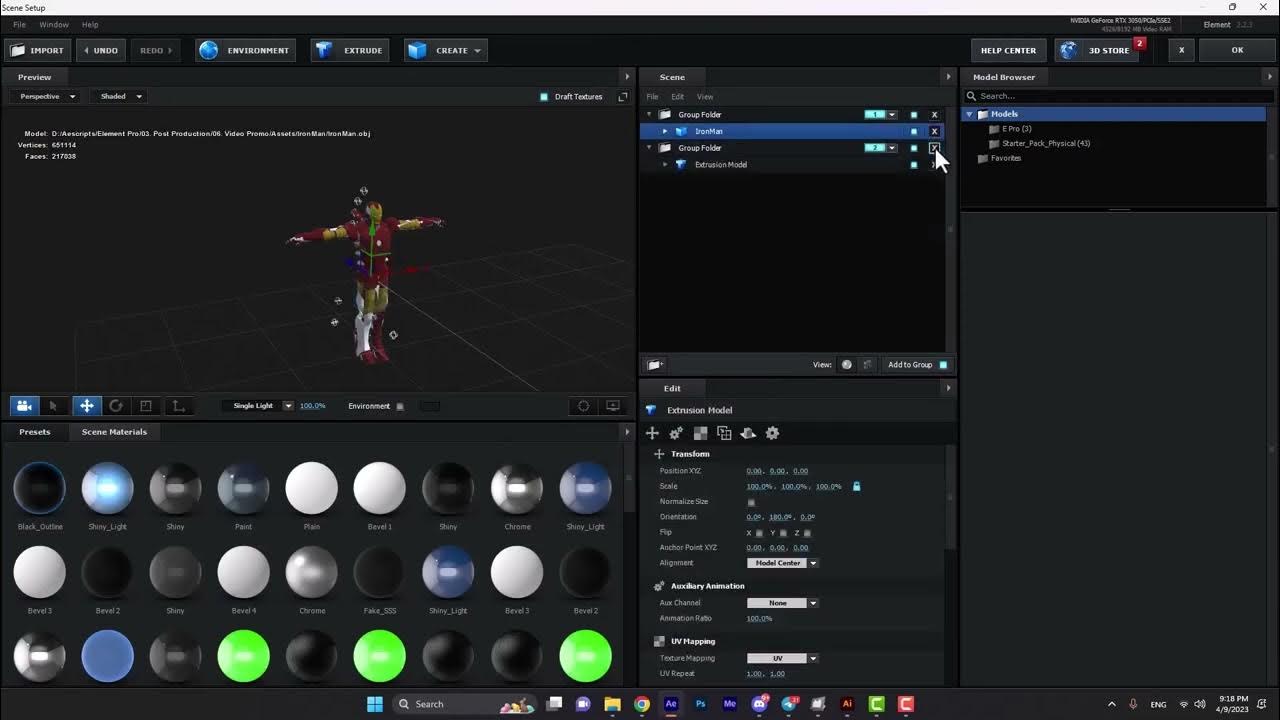 Bevel Particle 3D Object - 3D Presets for Element 3D Tutorials - YouTube