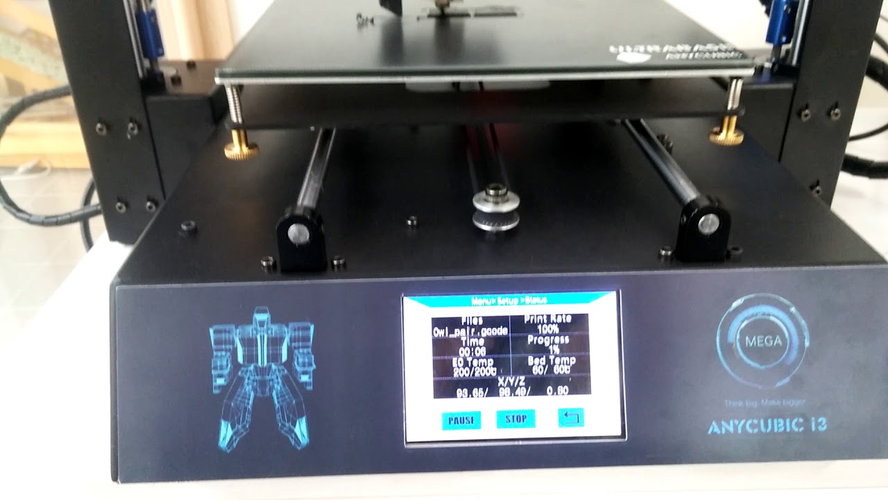 ANY CUBIC I3 MEGA TEST PRINT - YouTube