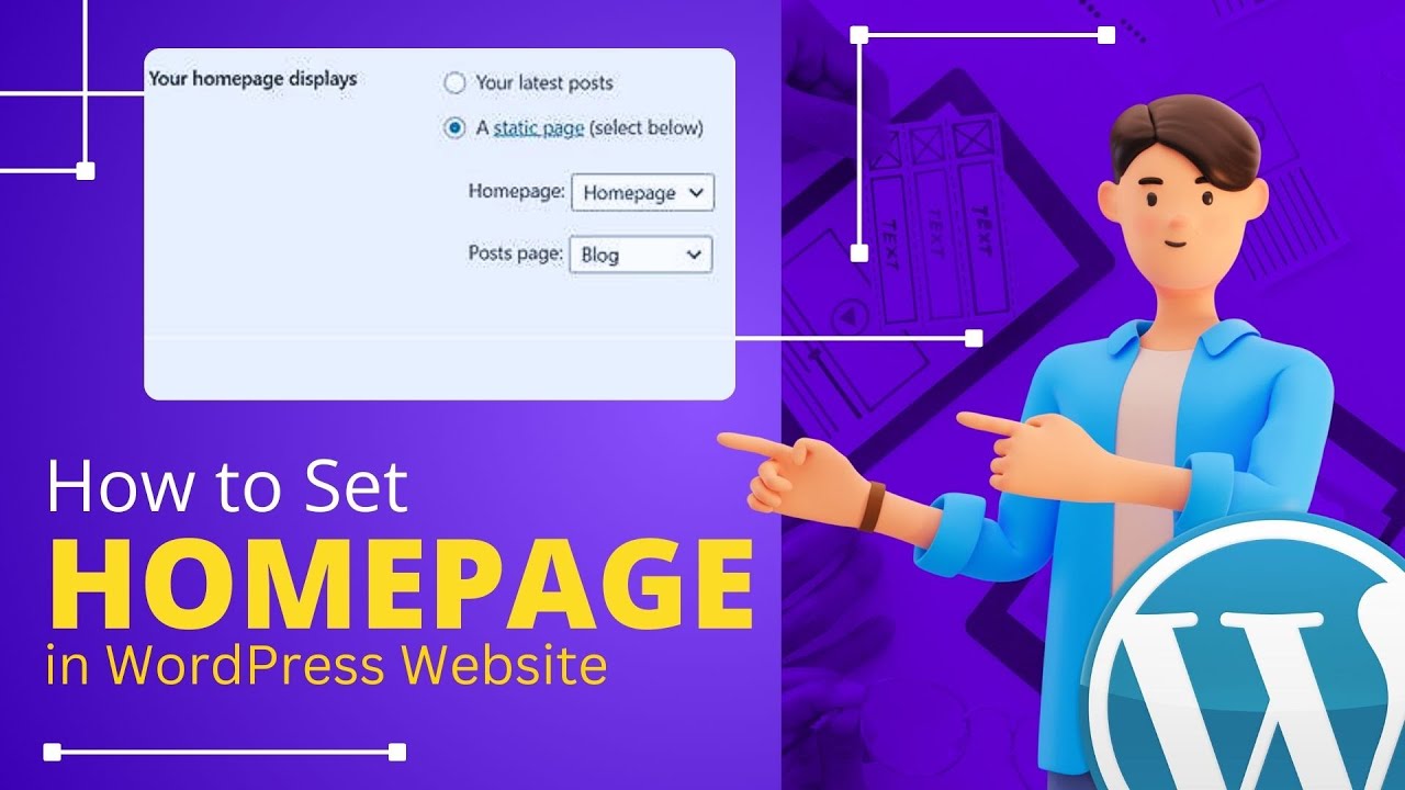 🌐 How to Set Homepage in WordPress 2024 [Step-by-Step Guide] - YouTube