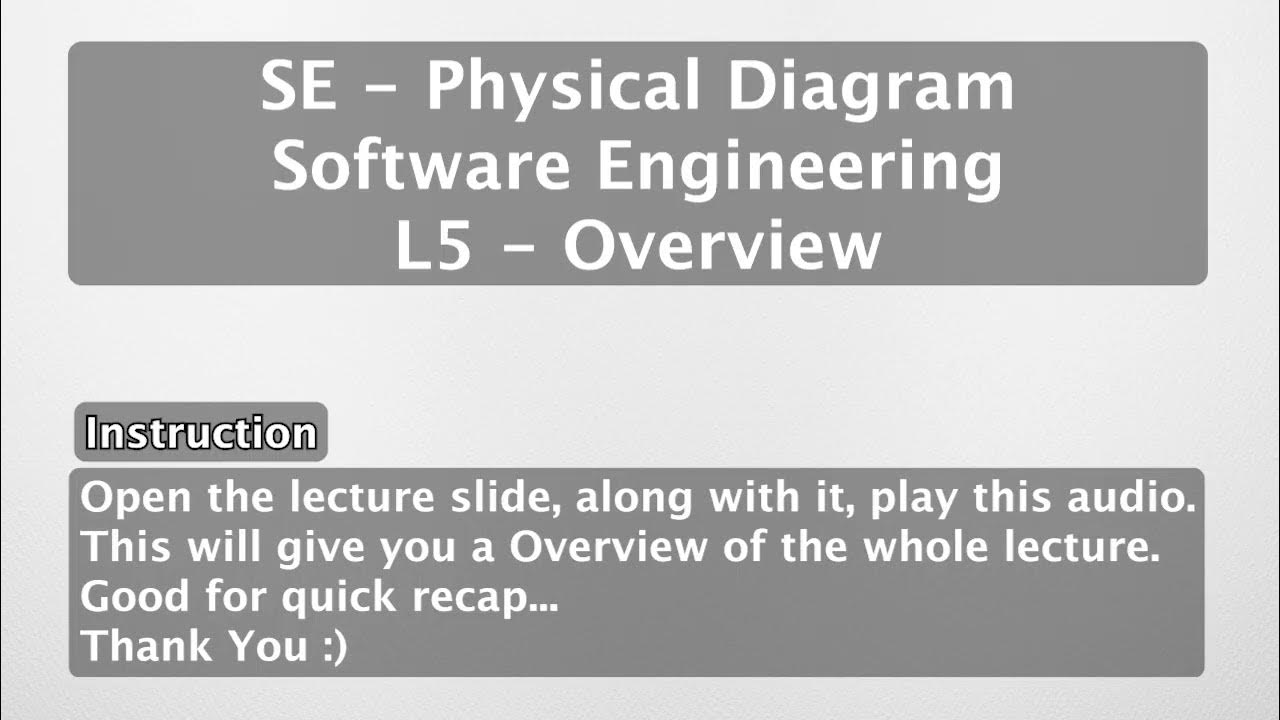 L5 - SE - Physical Diagram - Software Engineering - YouTube