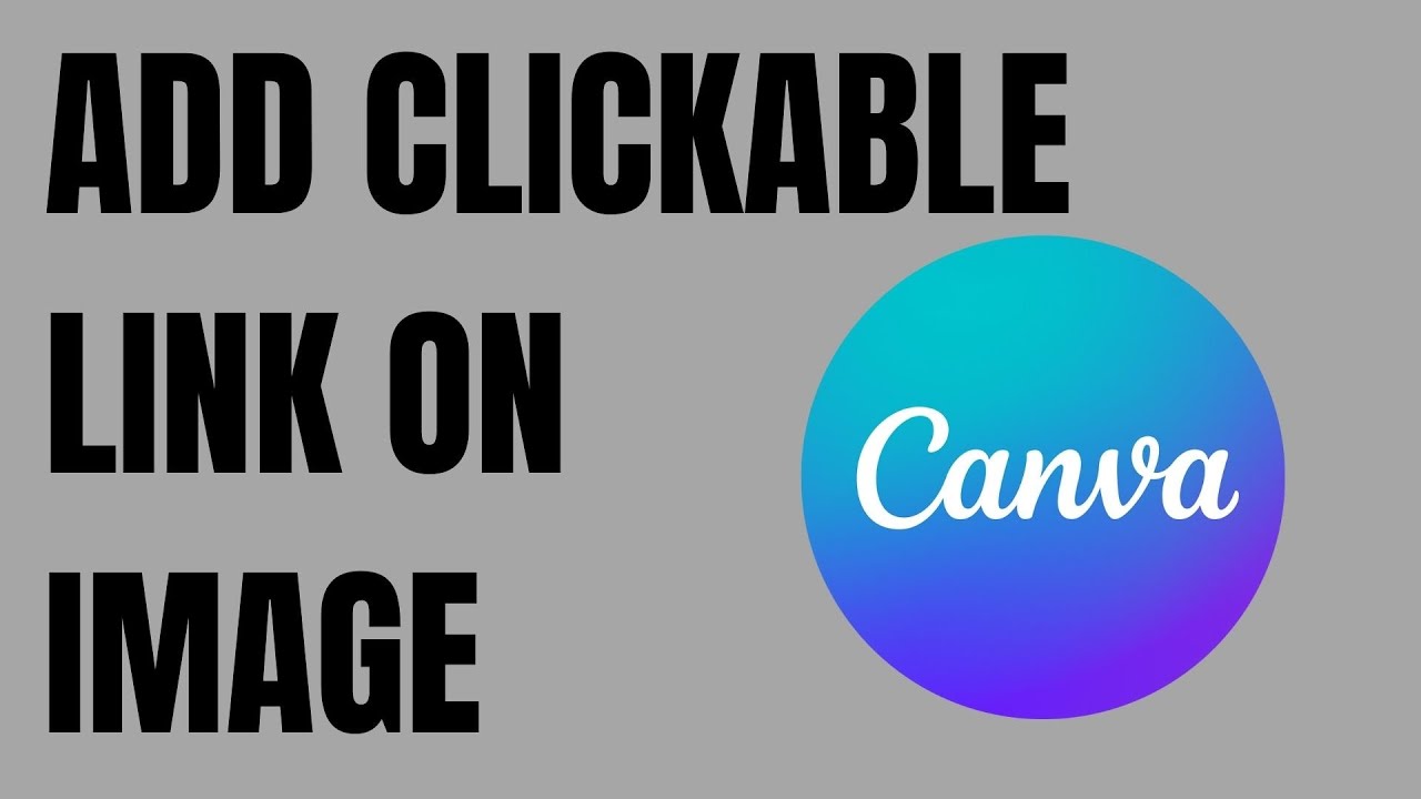 How to Add clickable links in an image on Canva - YouTube