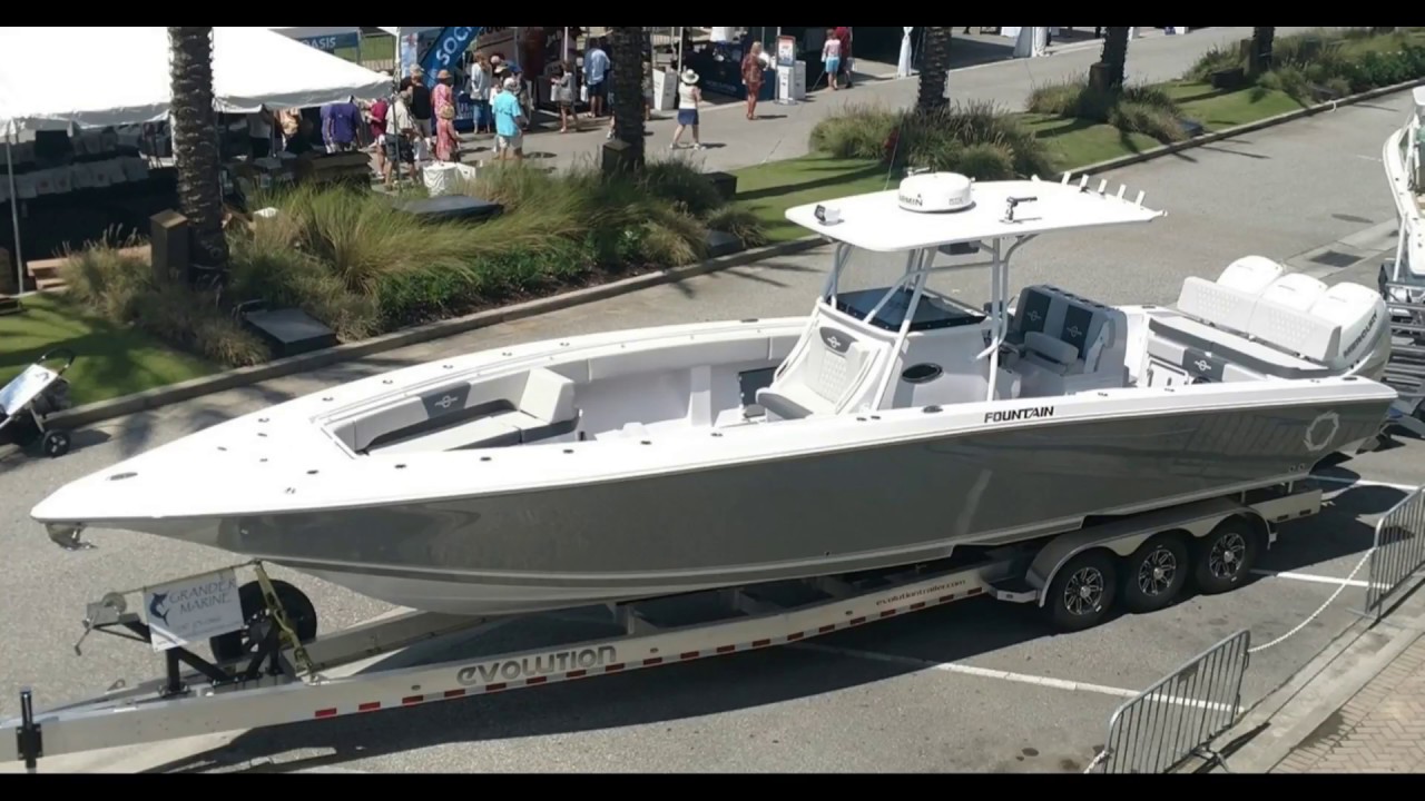 2018 38 Fountain CC walk through video by Grander Marine - YouTube