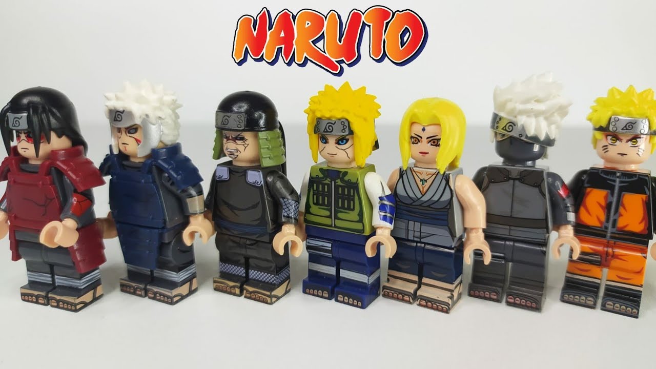 LEGO Naruto | all Hokage Konoha Lego minifigures anime WM block - YouTube
