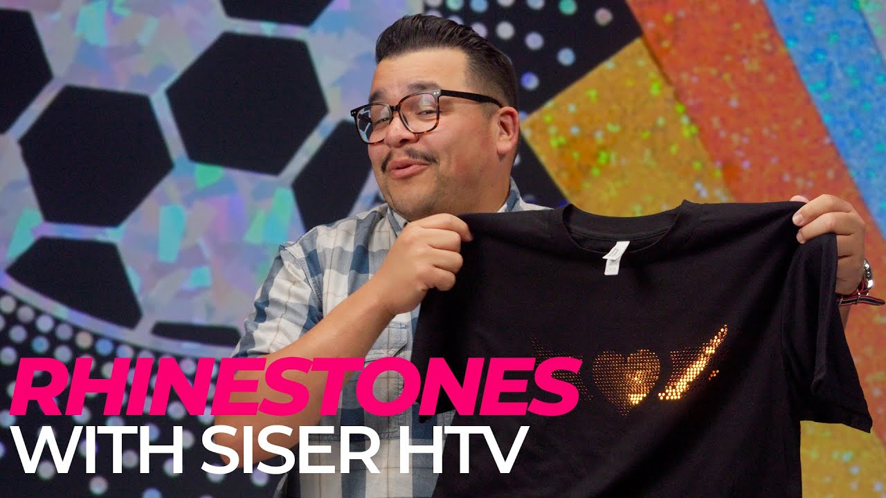 DIY Rhinestone Look WITHOUT the Mess! 💎 Siser Holographic HTV Tutorial ...