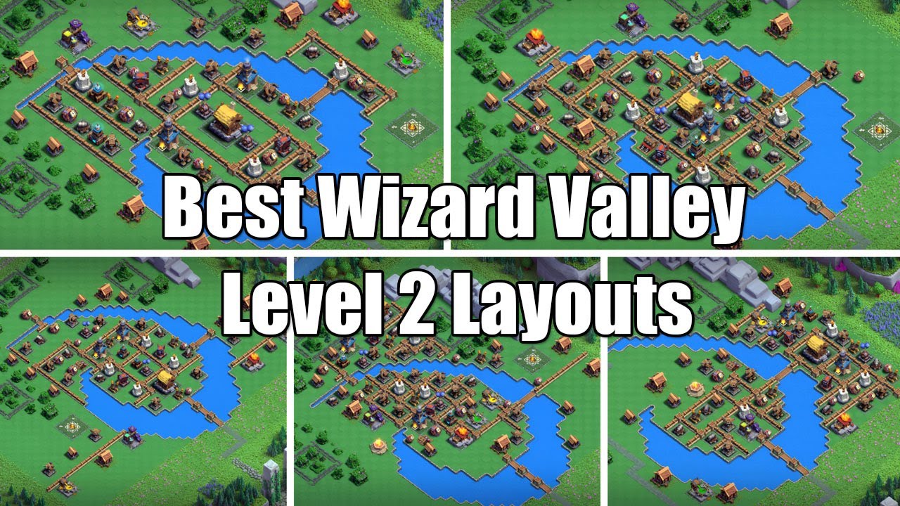 Top 10 Best Wizard Valley Level 2 Base Layouts - YouTube