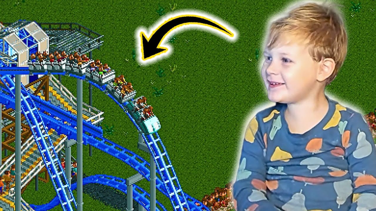 My 3-Year-Old Son Plays RollerCoaster Tycoon - YouTube