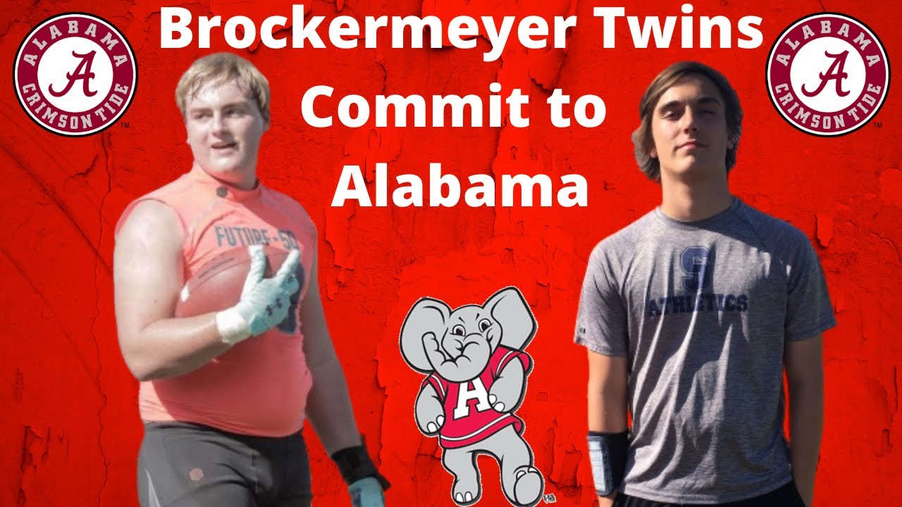 Tommy & James Brockermeyer (OTs) Commit to Alabama || Career High ...