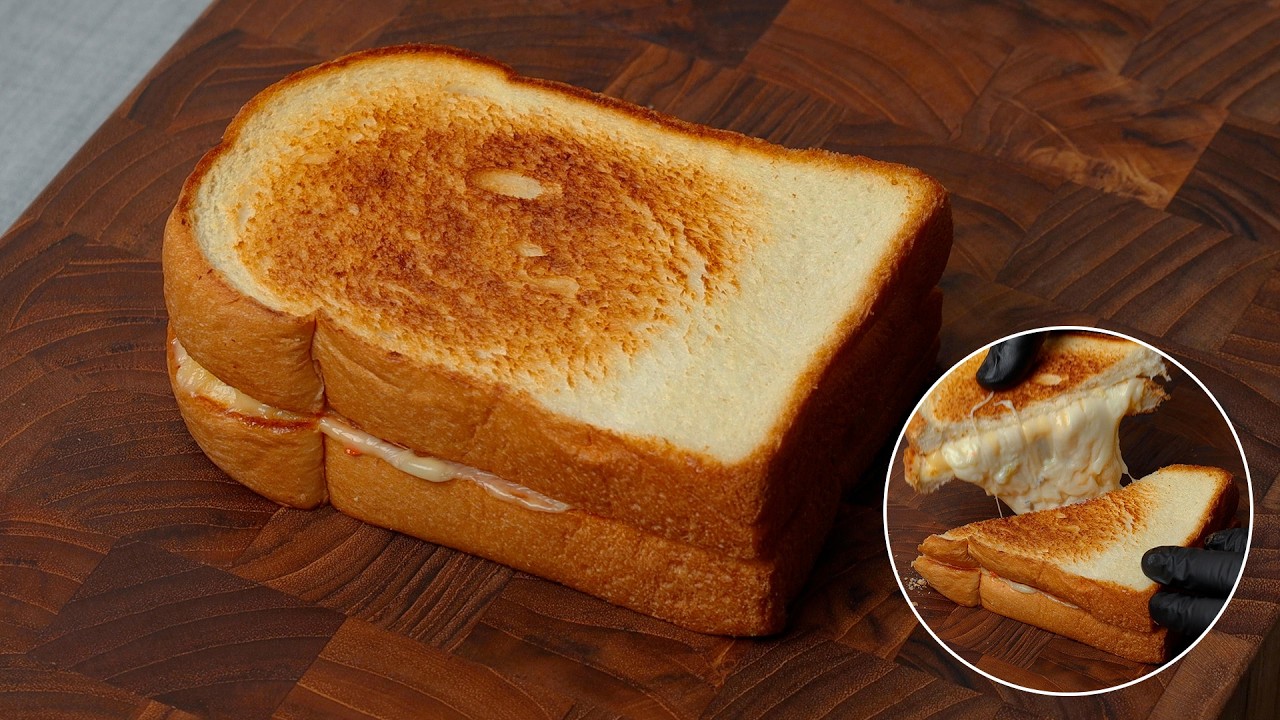Perfect Grilled Double Cheese Sandwich | ASMR - YouTube