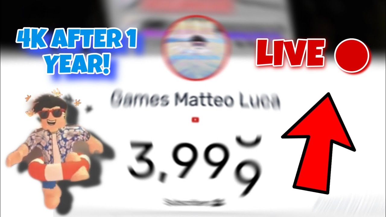 Games Matteo Luca to 4K Subscribers! | Romeo Stats - YouTube