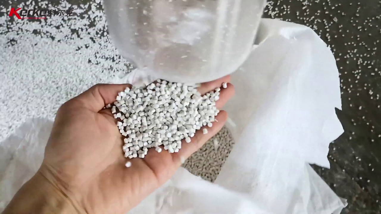 1000kg/h PP/PE+80~90% Calcium Carbonate (Caco3) Compounding Filler Masterbatch Twin Screw ...