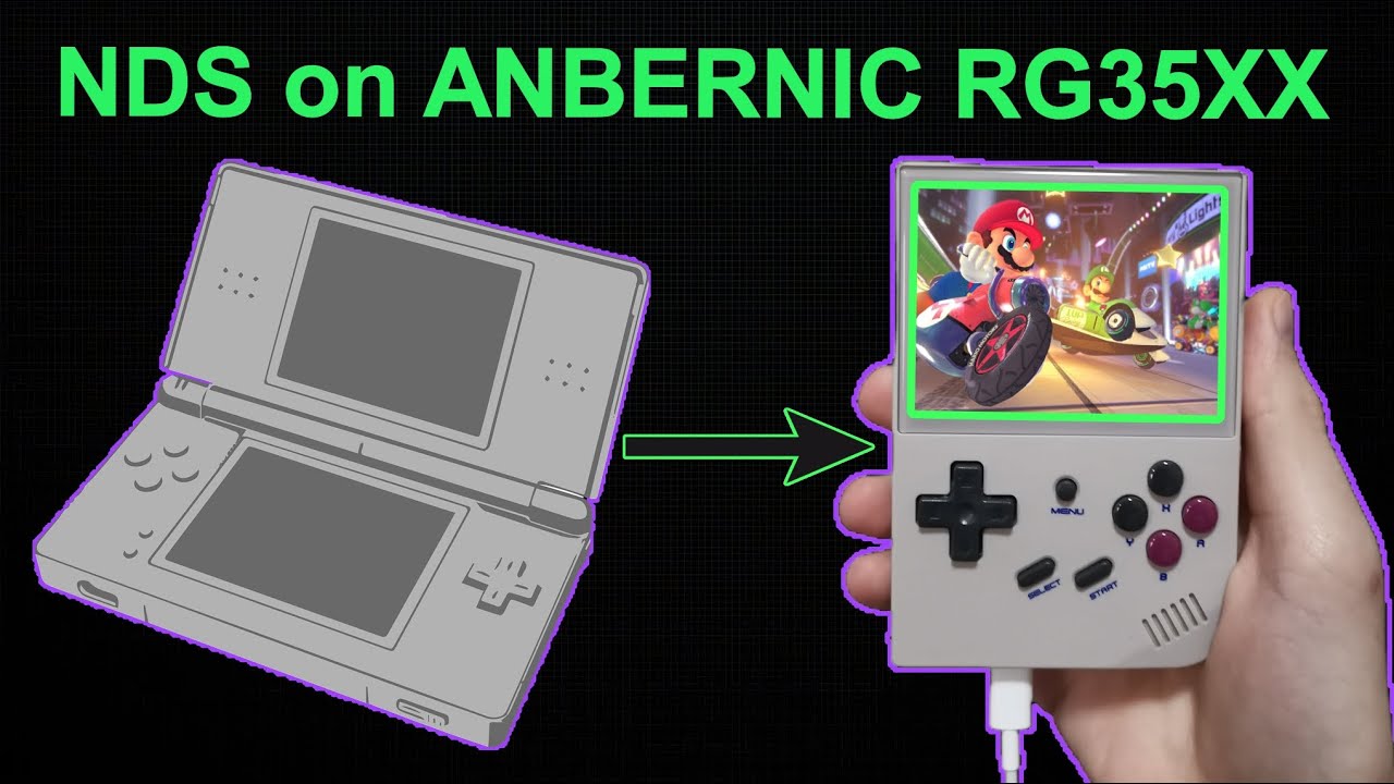 Эмулятор NDS Drastic Anbernic rg35xx Garlic OS - YouTube