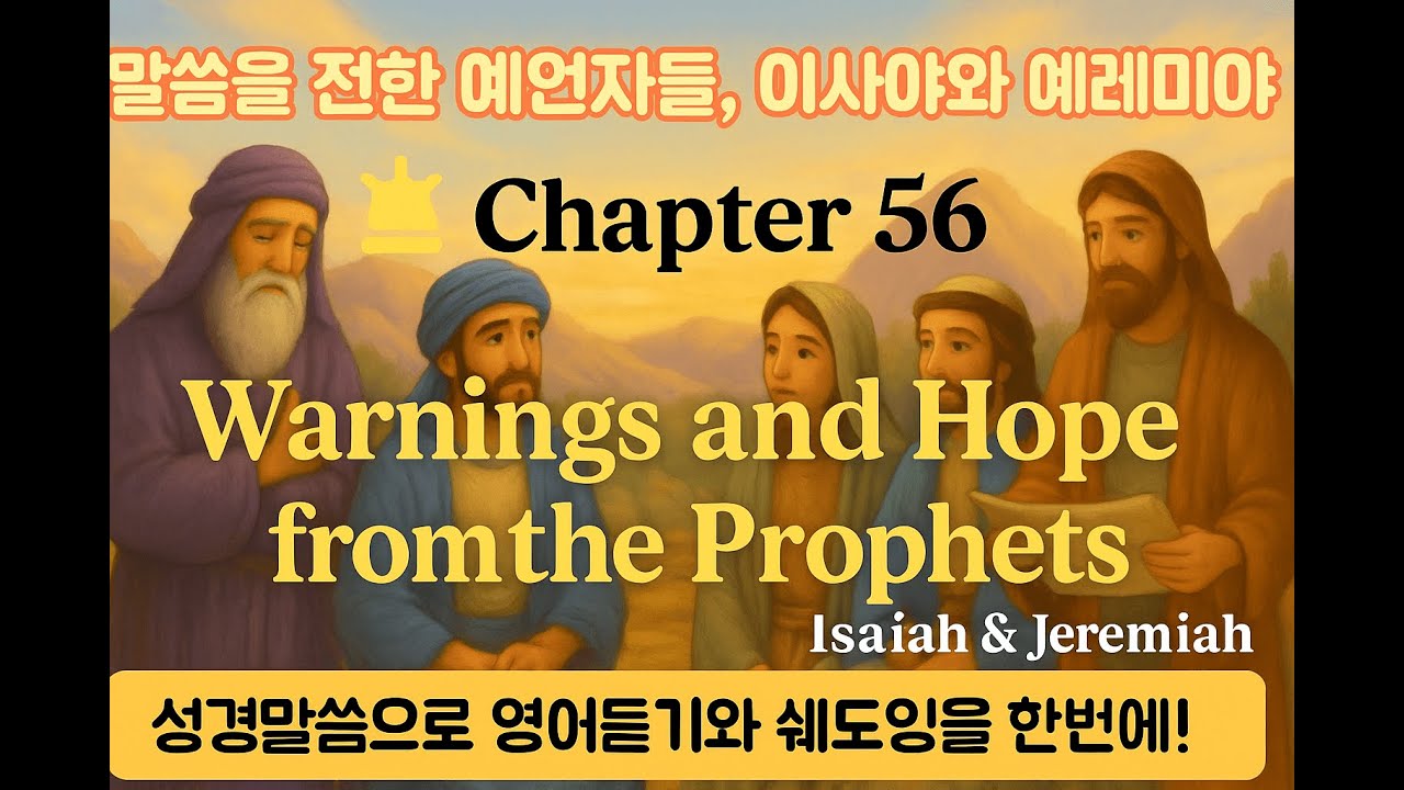 📜 56. [하나님의 말씀을 전한 예언자들, 이사야와 예레미야] The Prophets Speak | 흘려듣기 & 쉐도잉 ...