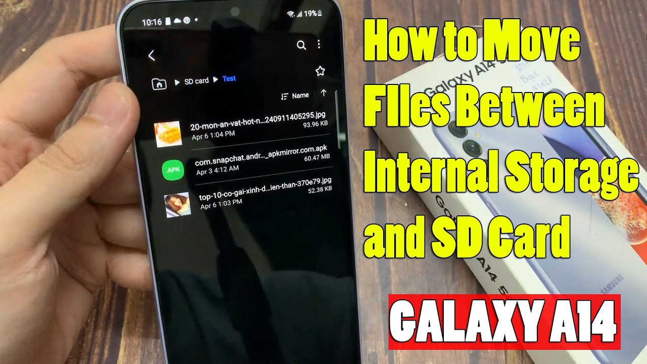 Samsung Galaxy A14: How to Move FIles Between Internal Storage and SD ...